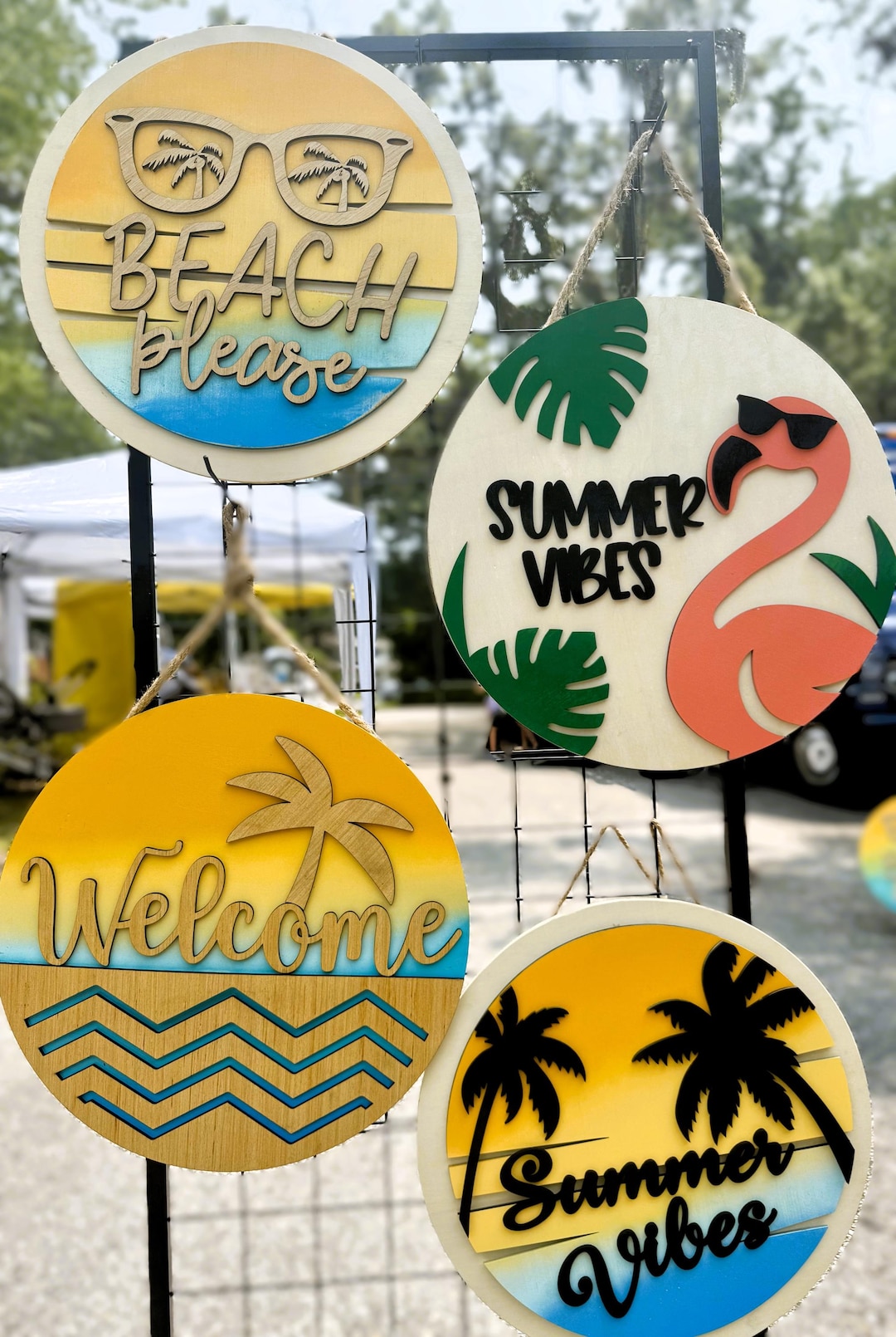 Summer Door Signs| Summer Decor| Summer Hanging Wall Art| Summer Gifts ...
