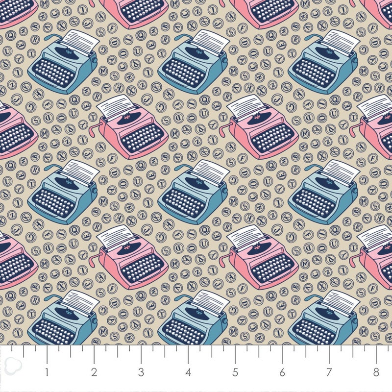 Typewriter Fabric - Etsy
