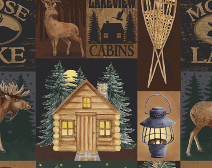 Moose Lake in Dark Brown Part of the Lodge & Cabin Line by David ...
