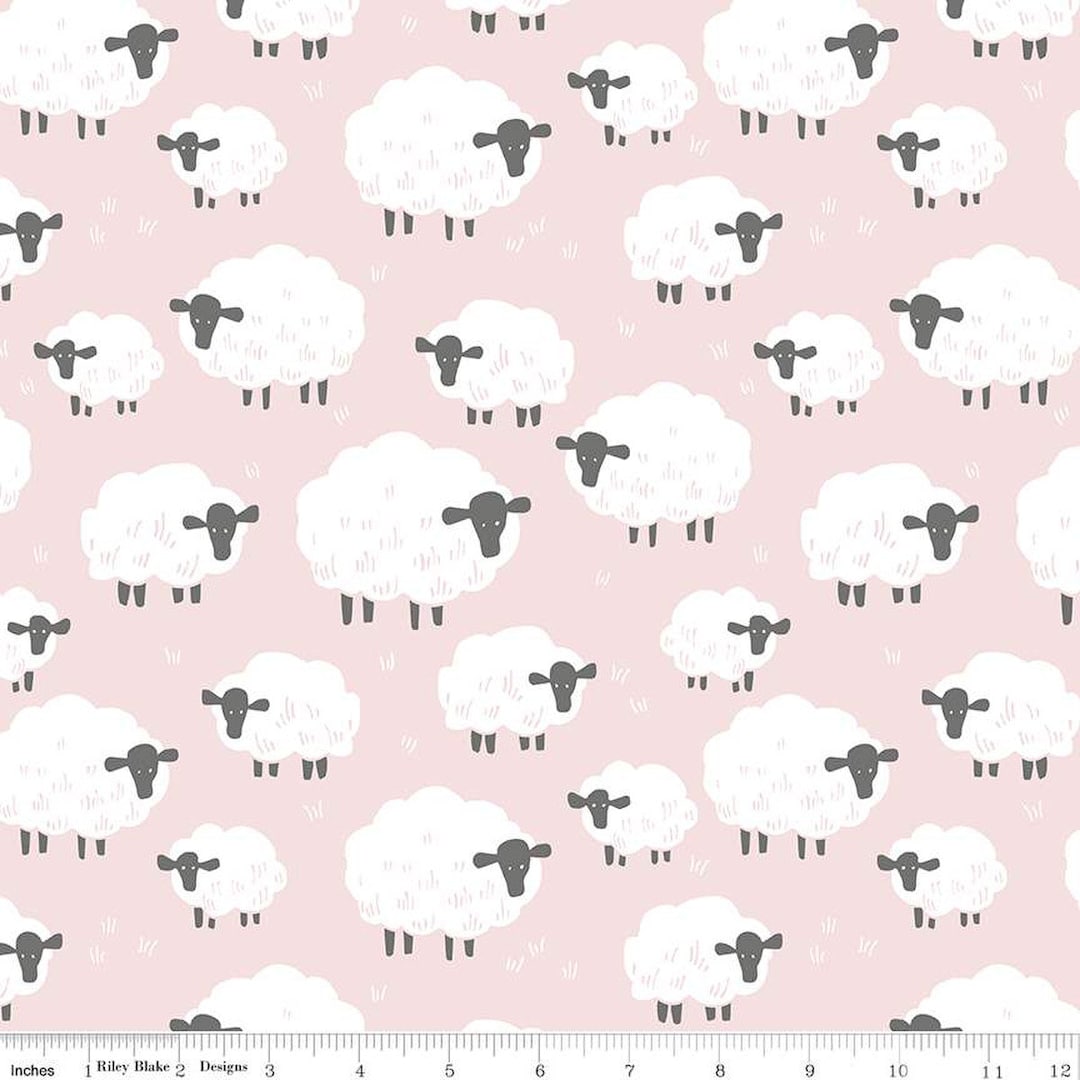 Flannel -fluffy Friends in Pink by Riley Blake Designs - 72 Inch Piece ...