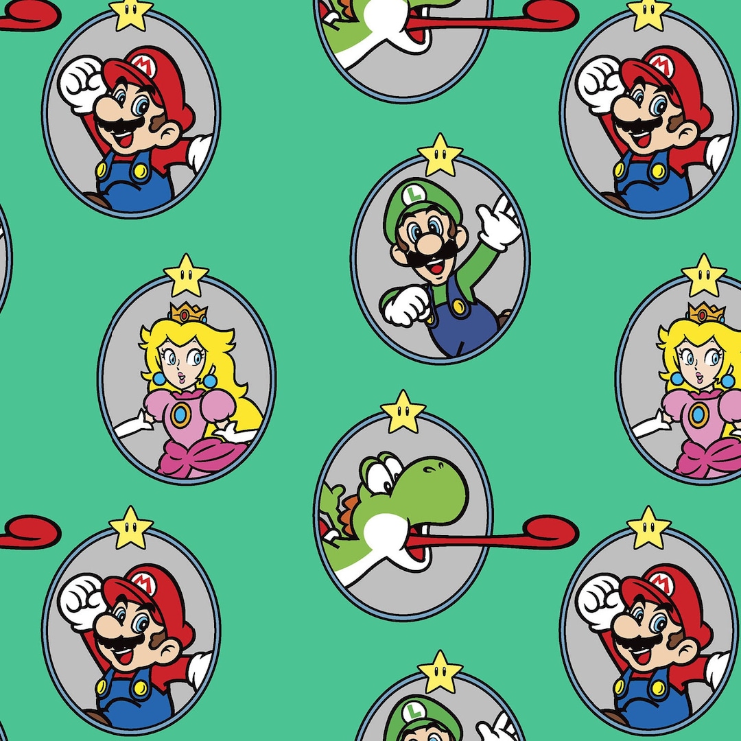 Licensed Super Mario Brothers - Super Mario Badge in Green- by Springs ...
