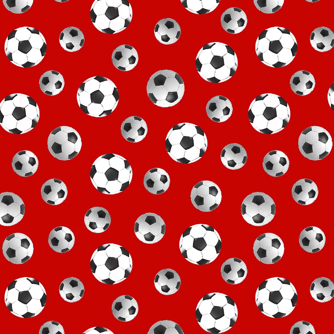 Soccer Balls in Red Part of the World Cup Line by Kanvas - Etsy