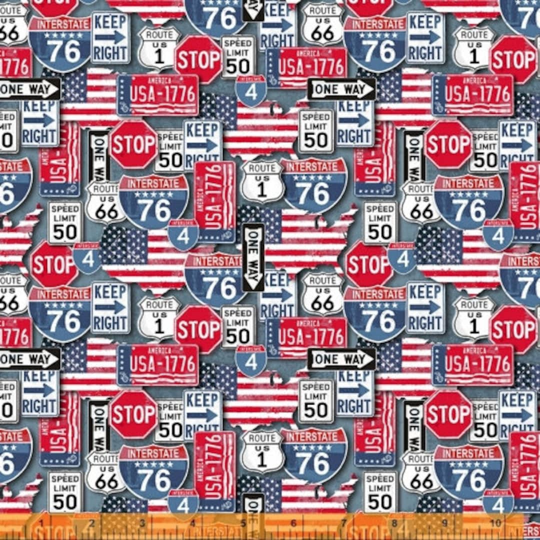American Road Signs in Multi Part of the American Road Trip Line by ...