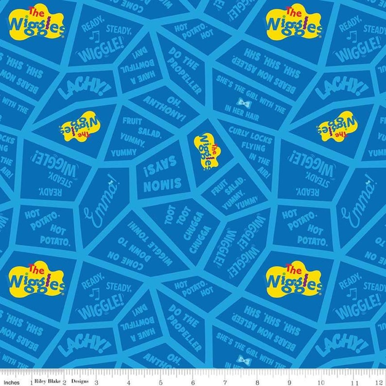 Ready, Steady, Wiggle! Songs Blue- by Riley Blake Designs - Your Choice ...