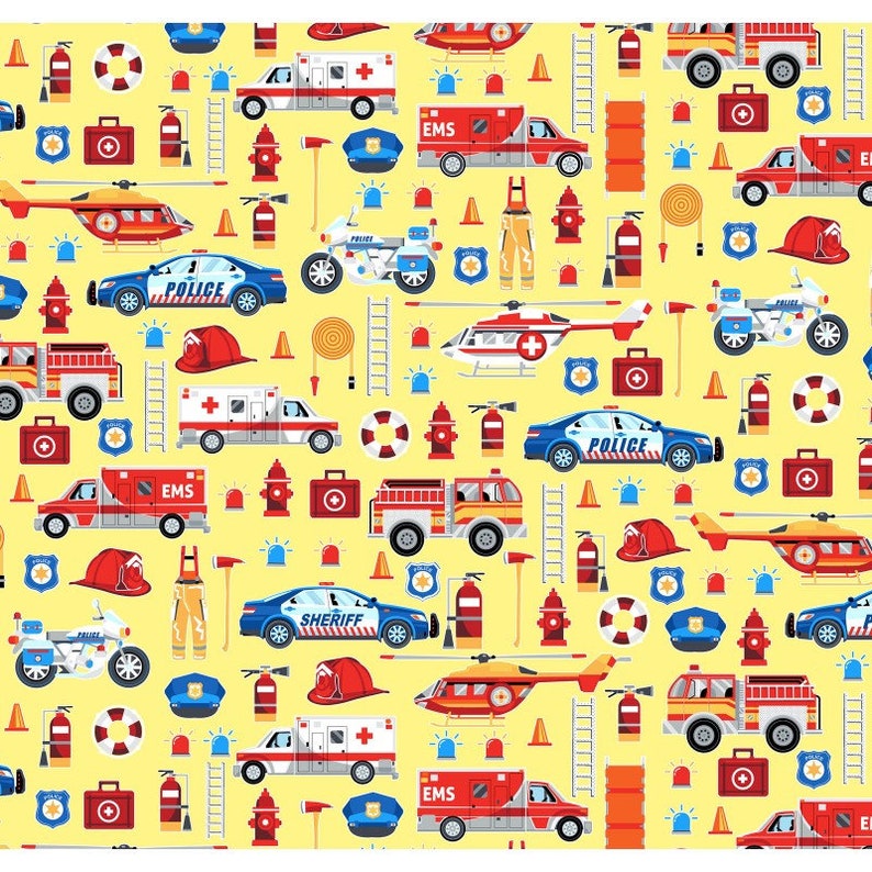 First Responders Vehicles in Yellow- Part of the Save the Day Line by ...