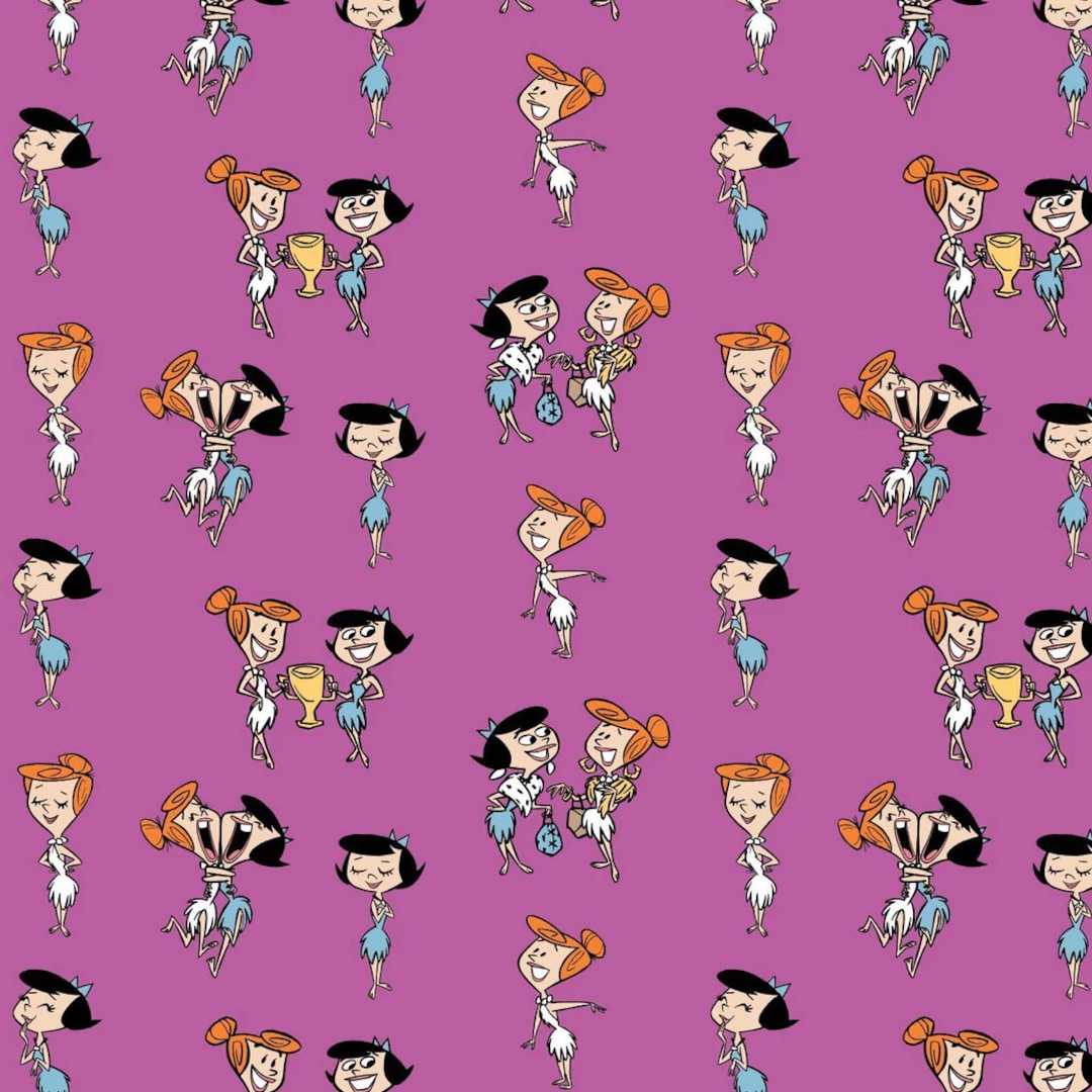 Licensed Jetsons and Flintstones - Wilma & Betty in Purple by Camelot ...
