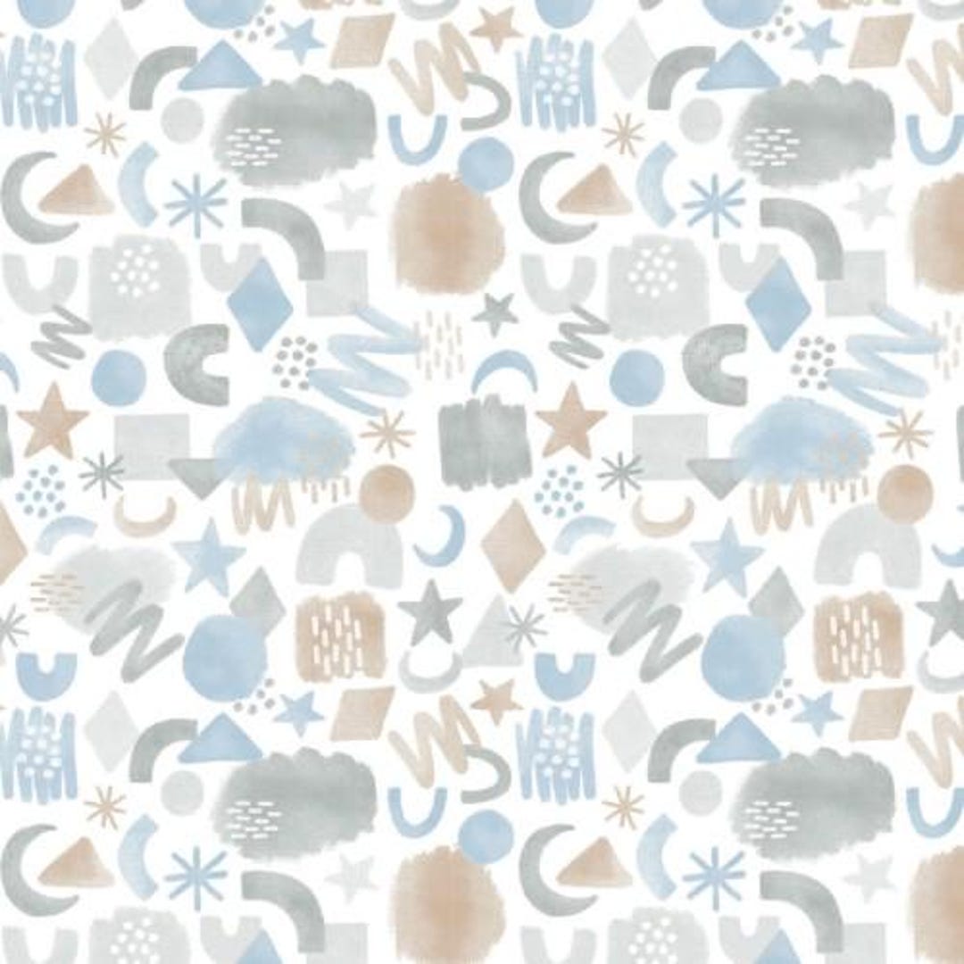 Twinkle Twinkle Little Star Blocks in Light Blue by Camelot Fabrics ...