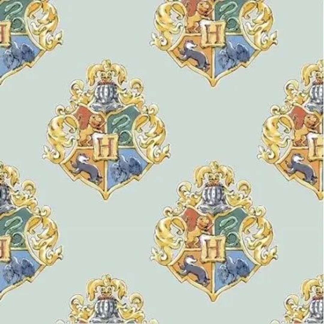 Licensed - Watercolor Crests in Green Part of the Wizarding World Line ...