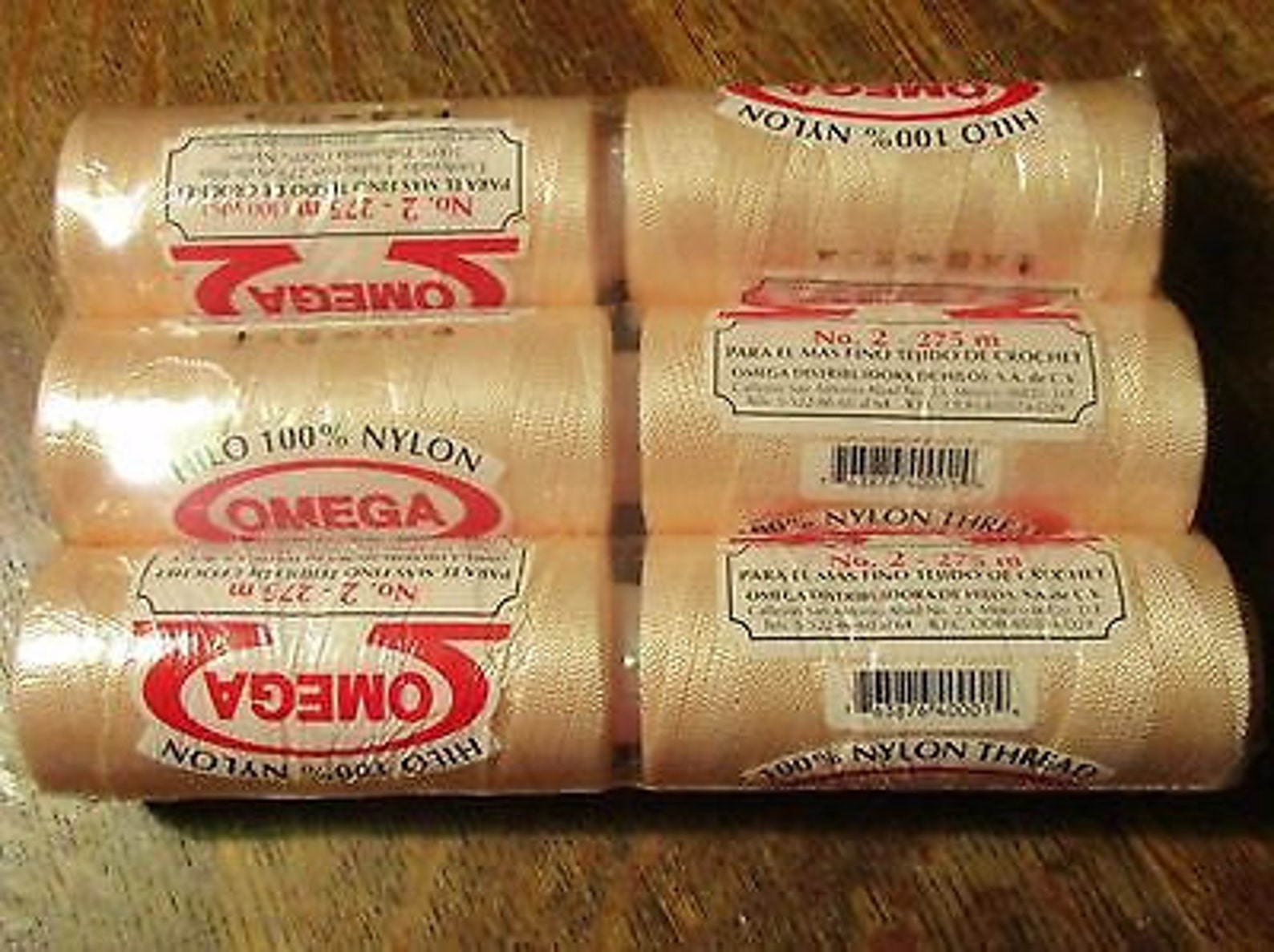 Omega 2 100% Nylon Thread 300 Yard Spool in Flesh Color - Etsy