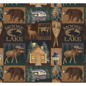 Moose Lake in Dark Brown Part of the Lodge & Cabin Line by David ...