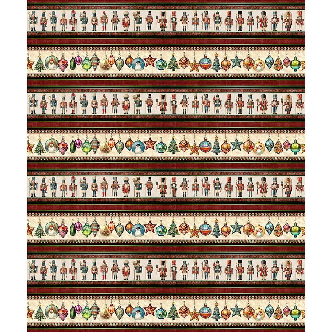 Nutcracker Stripe in Multi Part of the Wonderful Christmastime Line by ...