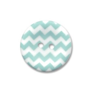 Riley Blake Sew Together Buttons - Matte Chevron in Aqua - Set of 4 ...