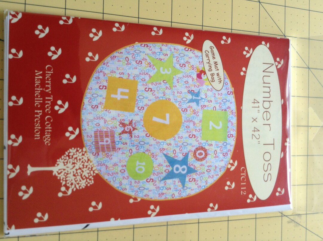Number Toss Game Mat With Carrying Bag Pattern - Etsy