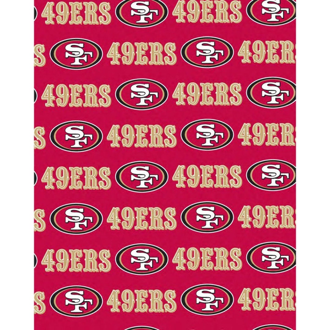 Licensed NFL San Francisco 49ers Fabric - 94 Inch Piece - Etsy
