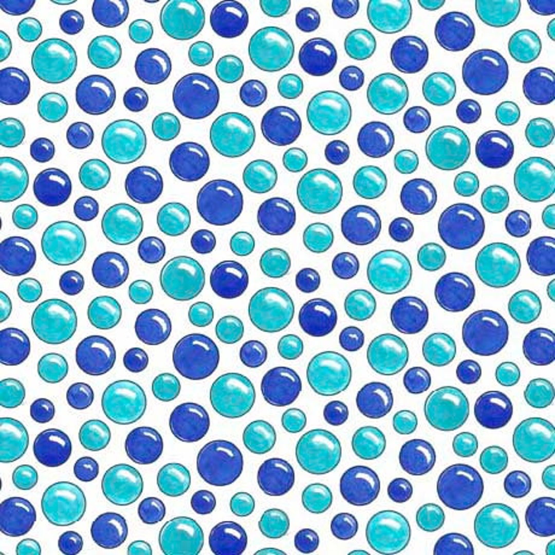 Bubble Toss in Aqua Part of the Under the Sea Line by Quilting ...
