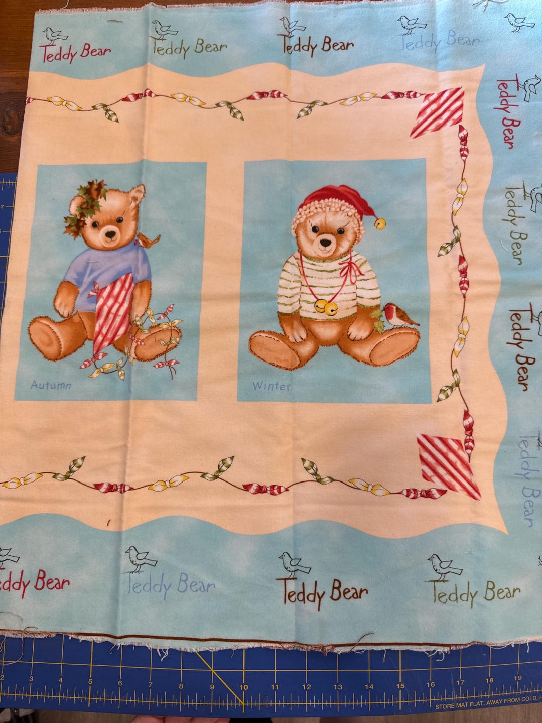 Flannel- A Teddy Bear for All Seasons Panel by Ro Gregg - Edges Aren’t ...