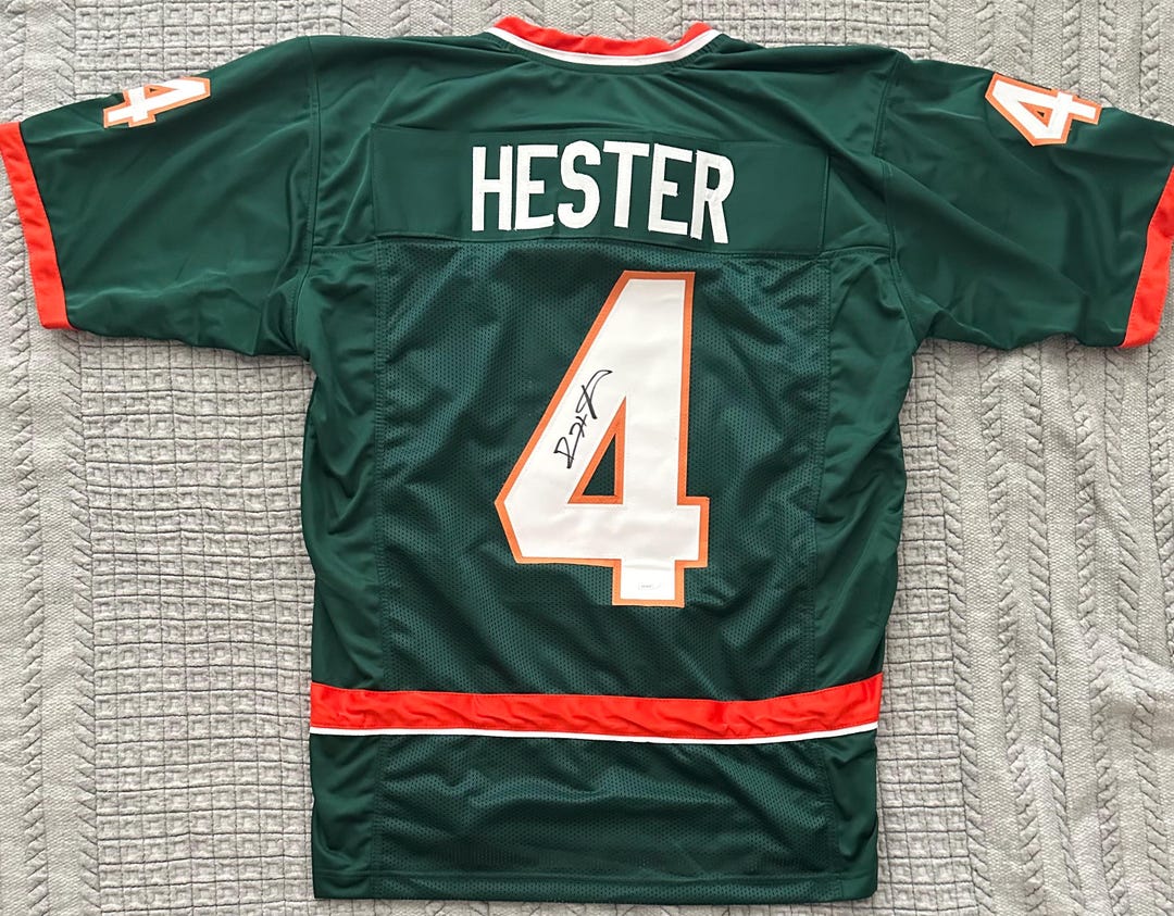 Devin Hester Signed Miami Hurricanes College Custom Jersey JSA COA - Etsy