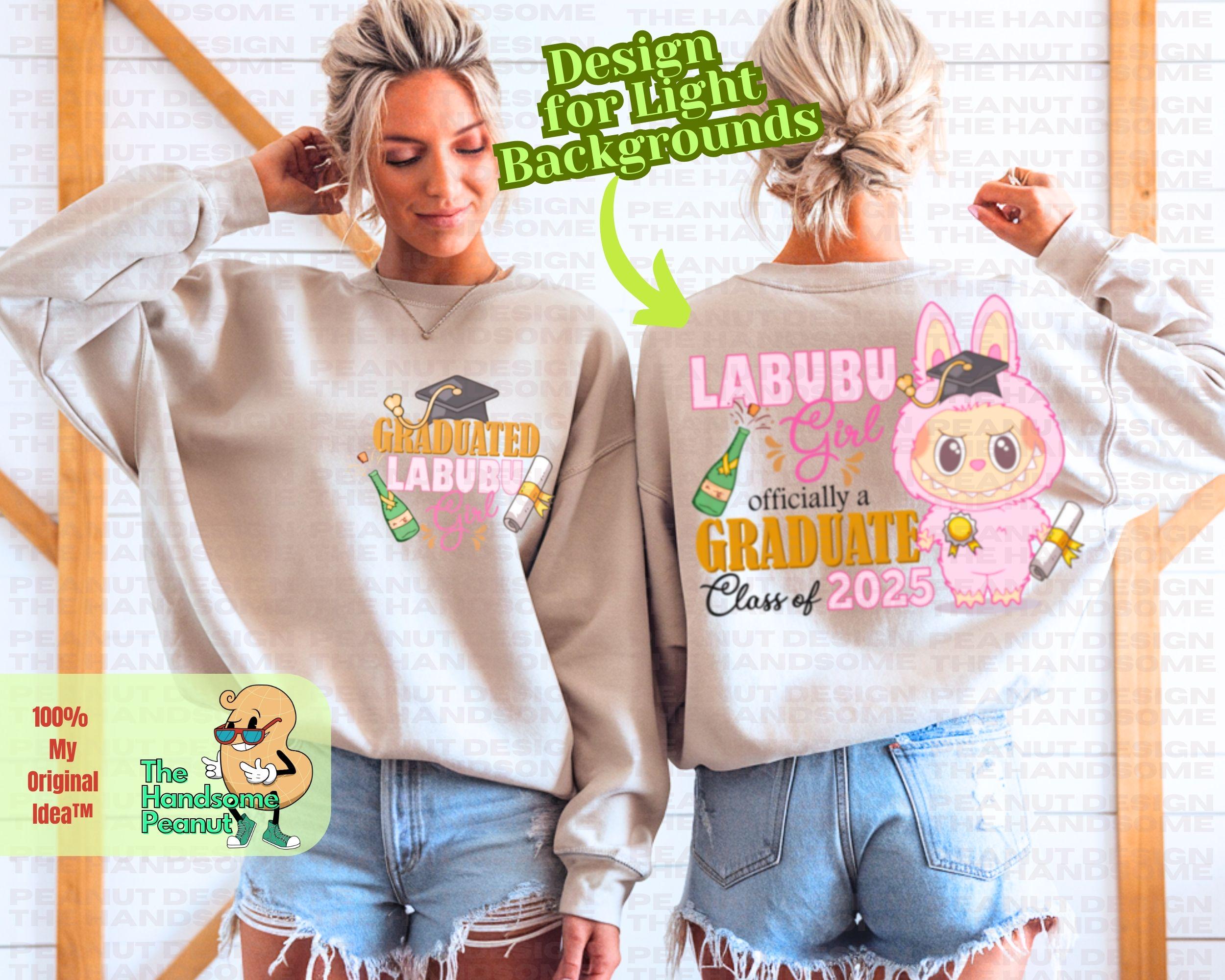 Graduation Labubu Png, Labubu Png, Retro Graduation PNG, Senior 2025 ...