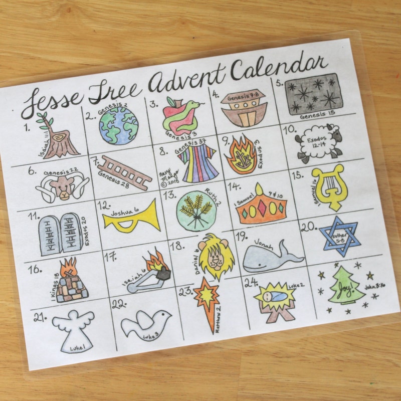 Advent Jesse Tree - Etsy