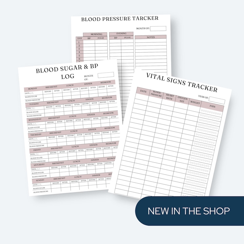 Blood Sugar Tracker Printable | Diabetes Log Book | Digital Blood ...