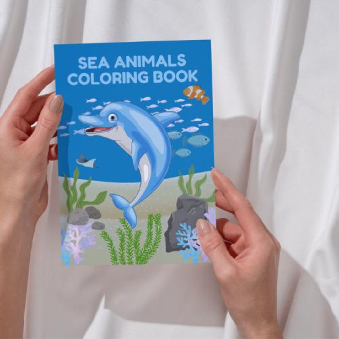 Sea Animals Coloring Book | Fun Ocean Creatures Printable PDF for Kids ...