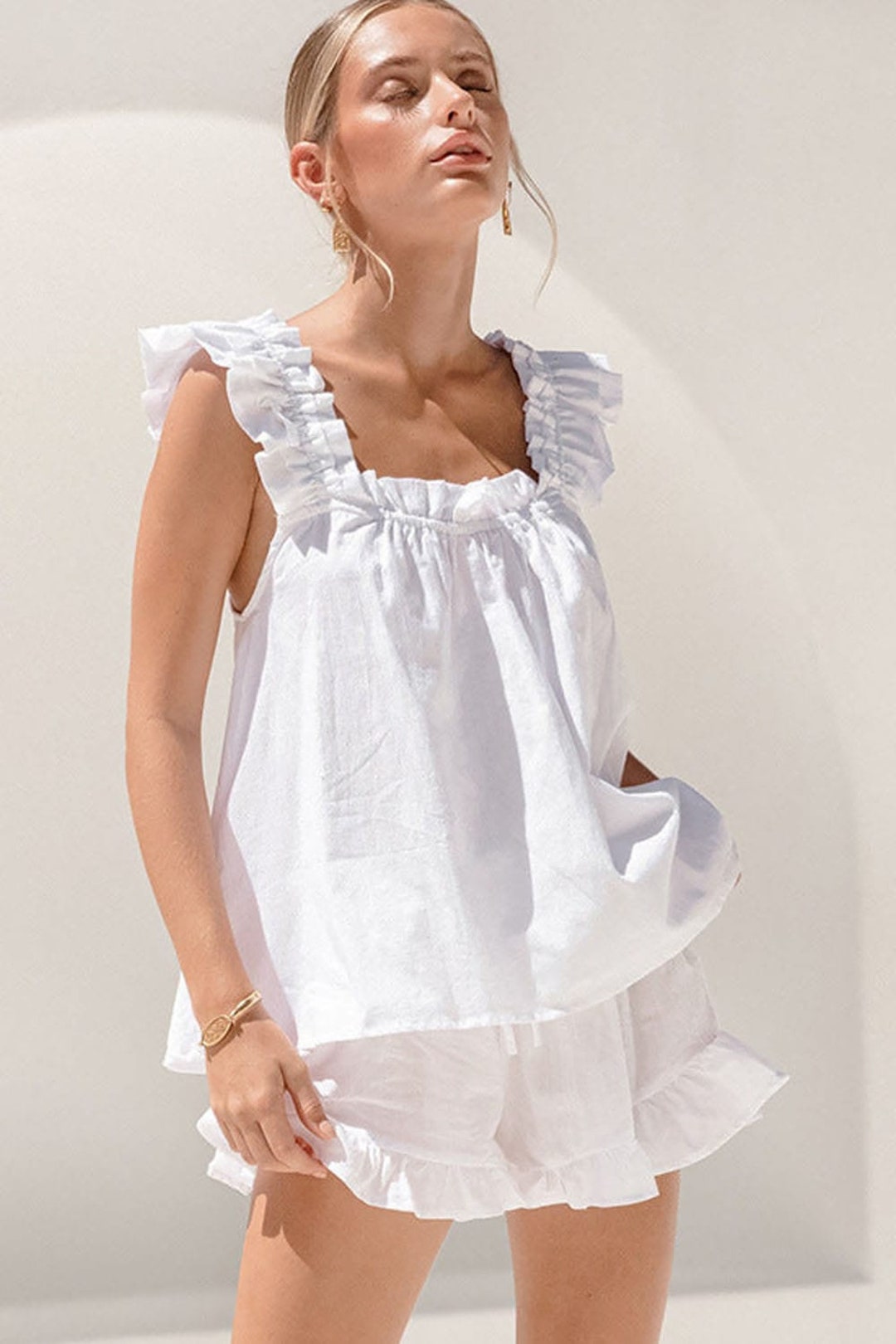 Ruffle Bay Short and Top Set a Boho Summer Romper - Etsy