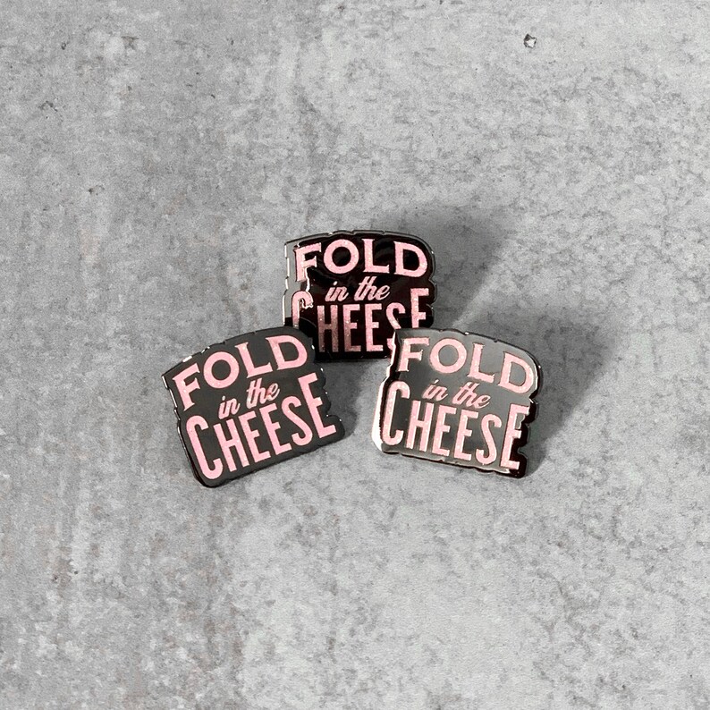 FOLD in the CHEESE Lapel Pin - Etsy