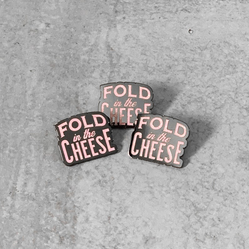 FOLD in the CHEESE Lapel Pin - Etsy