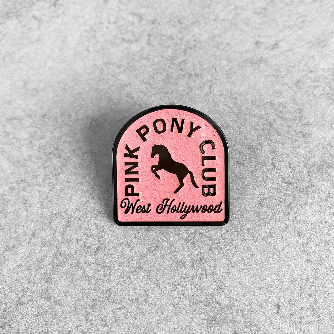 PINK PONY CLUB Lapel Pin - Etsy