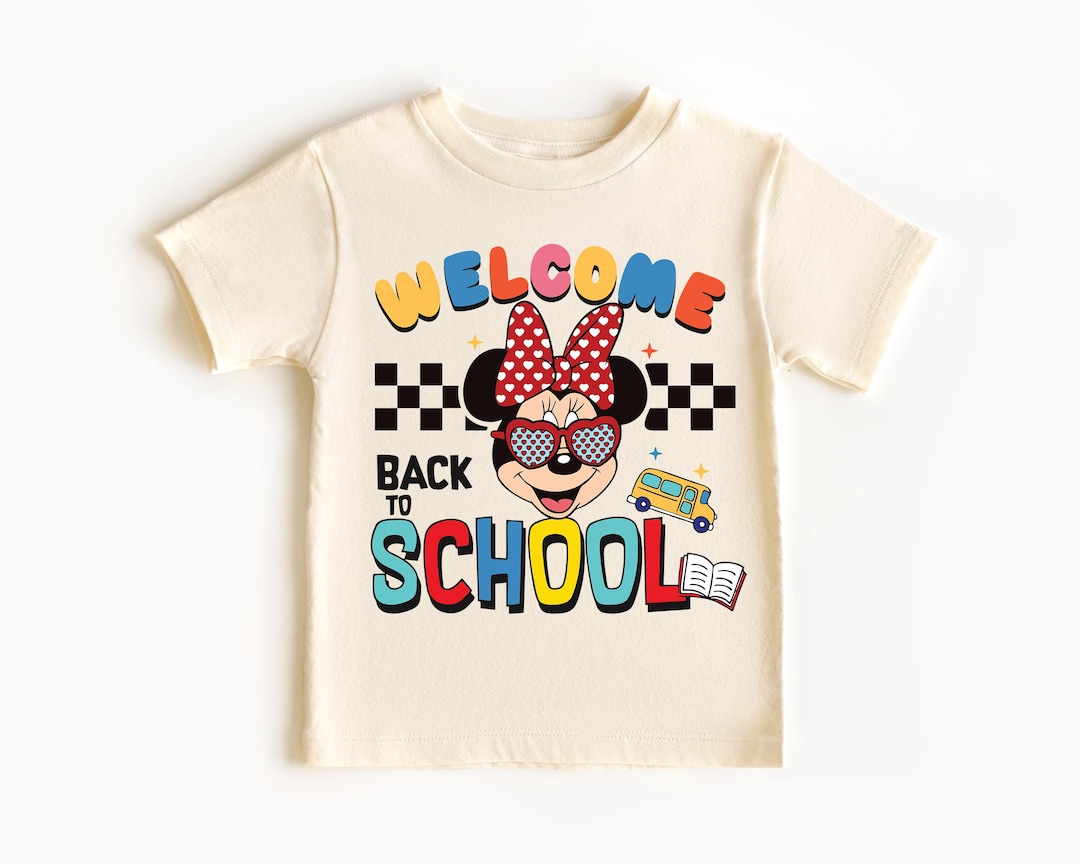 Disney Welcome Back to School Shirt, Mickey Checkered School Shirt ...