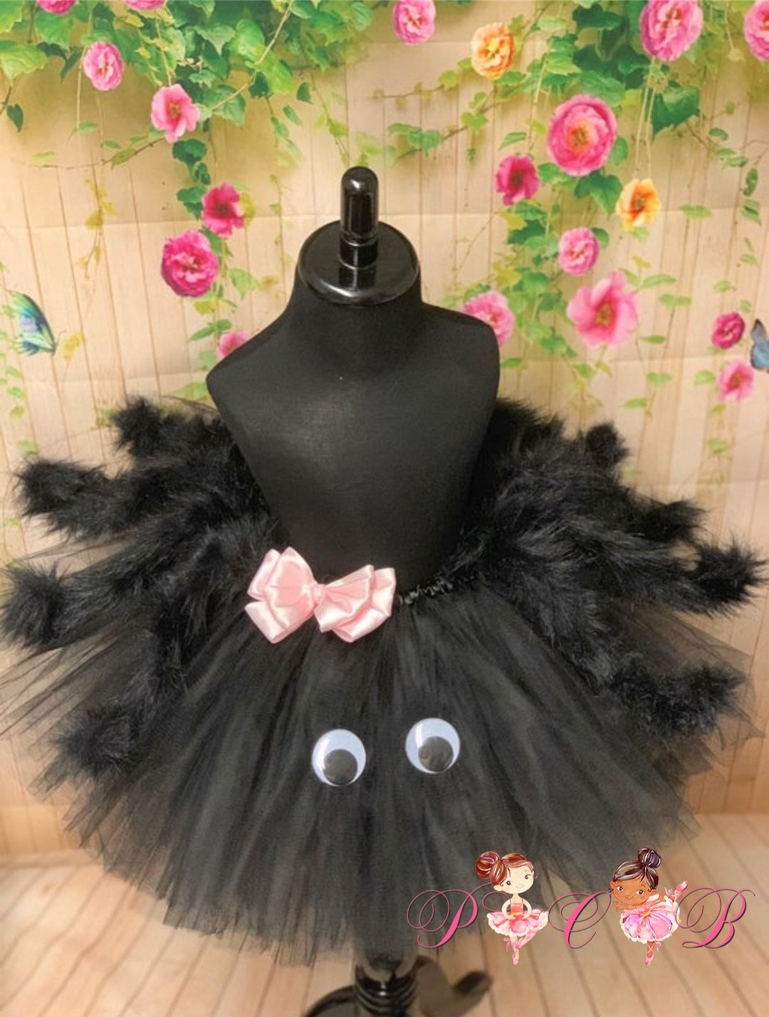 Spider Tutu Skirt, Itsy Bitsy Spider Inspired Skirt, Spider Costume ...