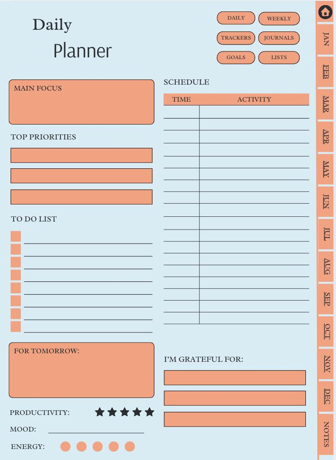 Goal-getter Digital Planner Bundle (3 Designs) - Etsy