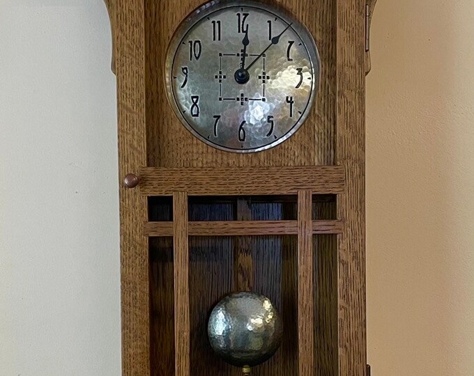 Arts and Crafts Wall Clock - Etsy