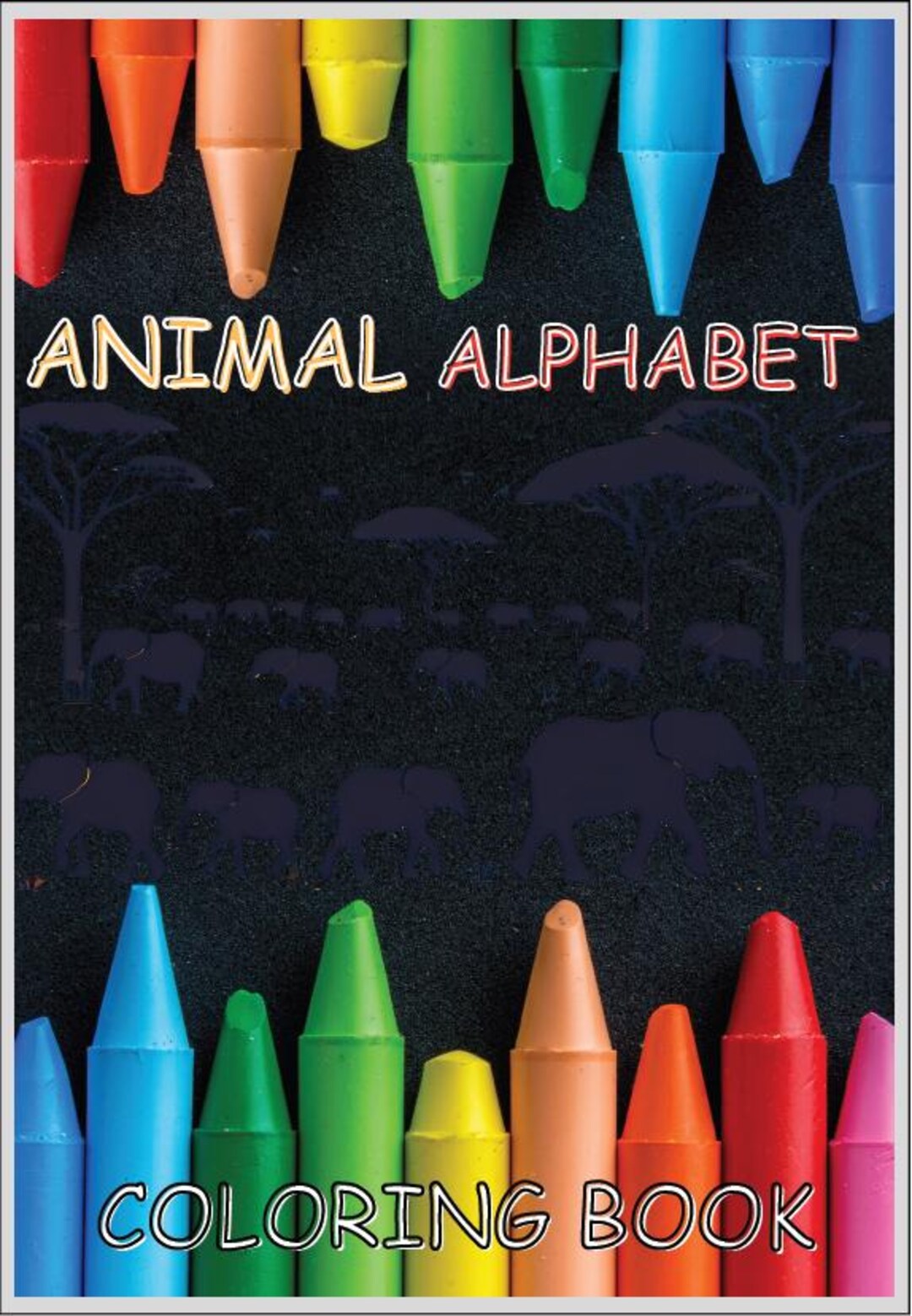 Animal Alphabet Coloring Book - Etsy