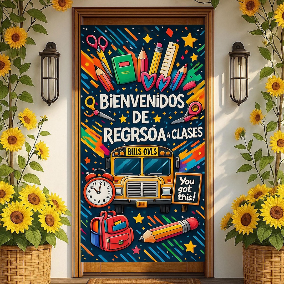 Bienvenidos De Regreso a Clases Banner – Spanish Back to School Door ...