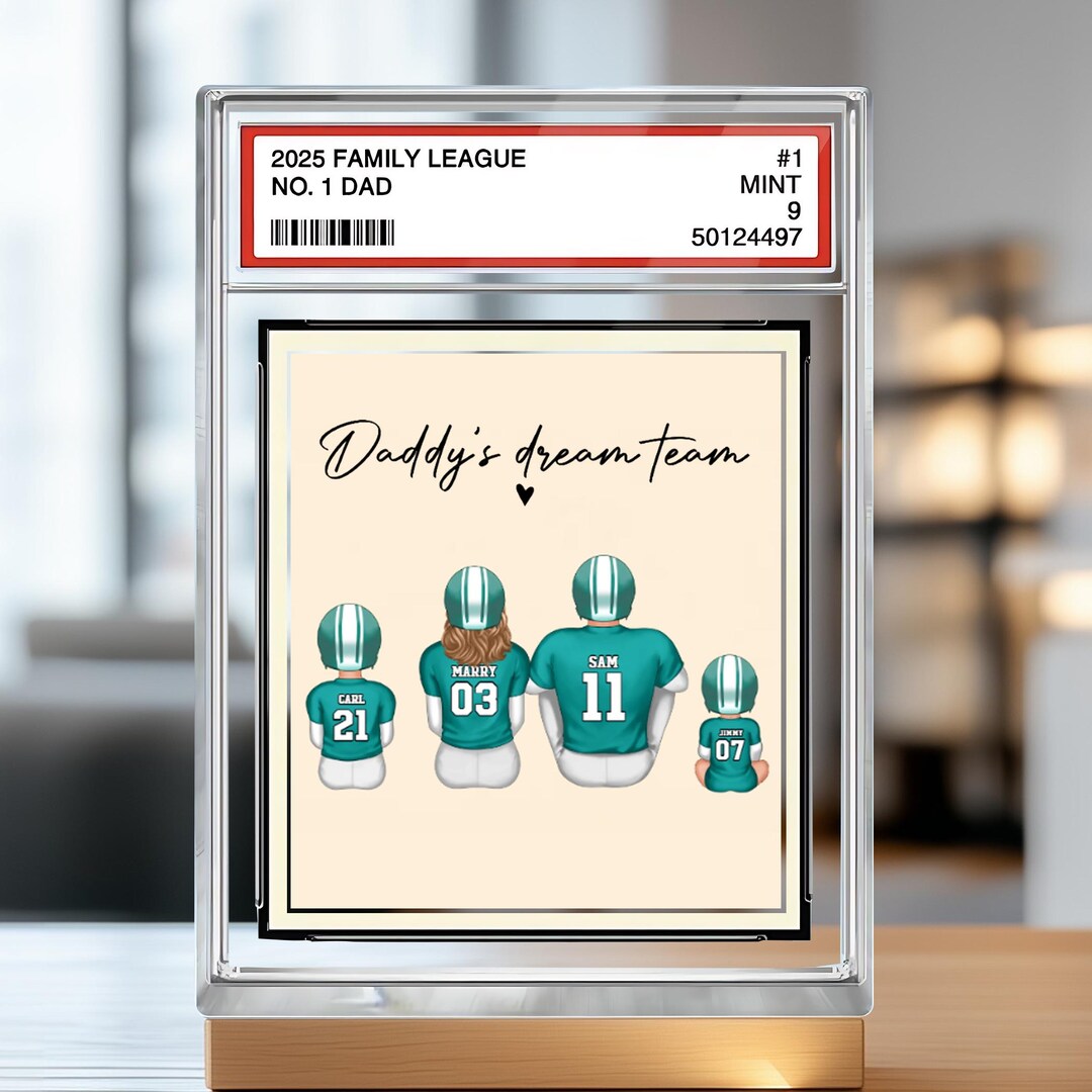 Custom Team No. 1 Daddy's Dream 2D Acrylic Plaque Block, Personalized ...