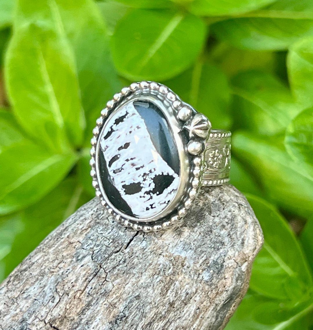White Buffalo Ring Size 8, White Buffalo Turquoise Ring, White Buffalo ...