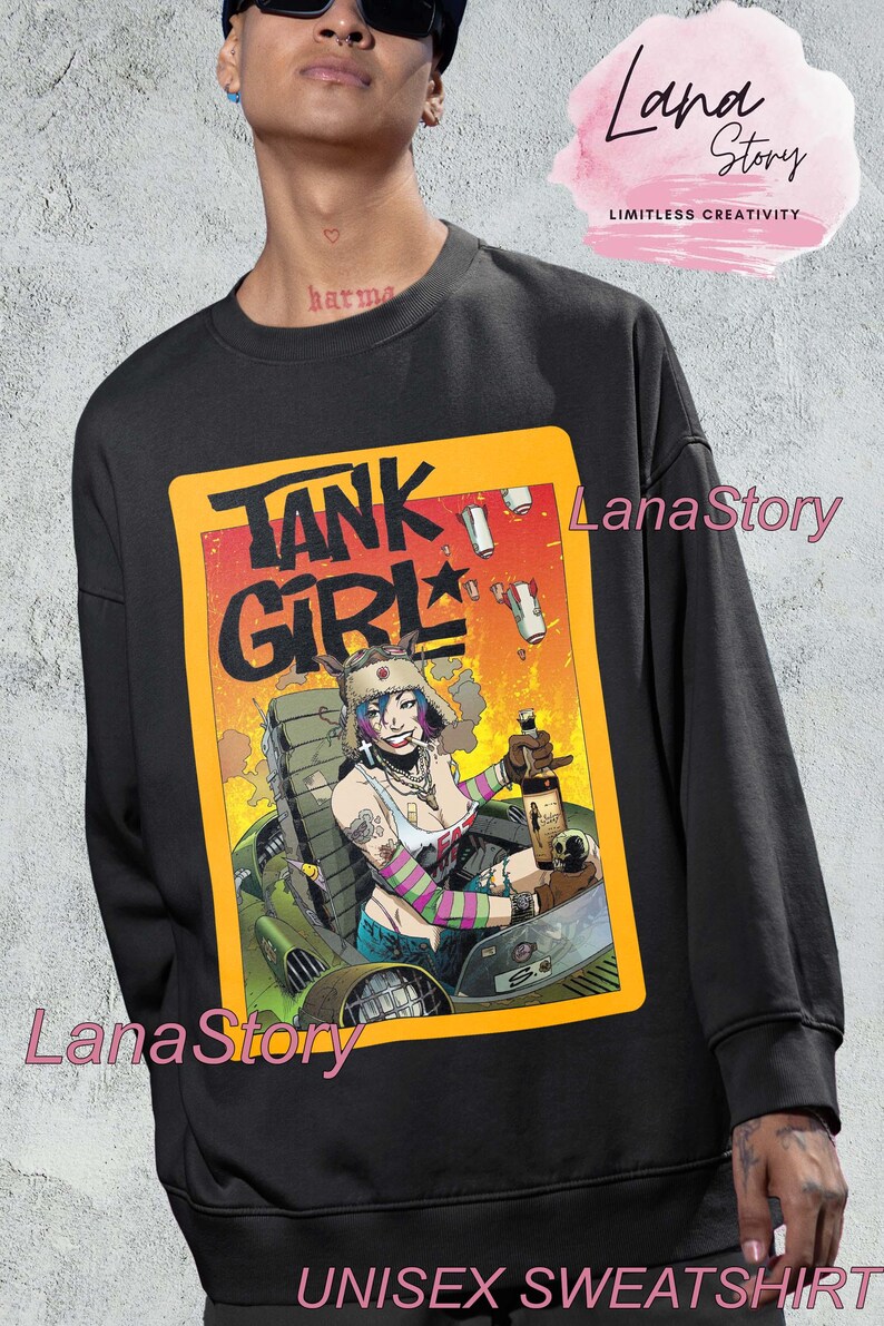 Tank Girl T-shirt, Retro Meme Design - Etsy UK