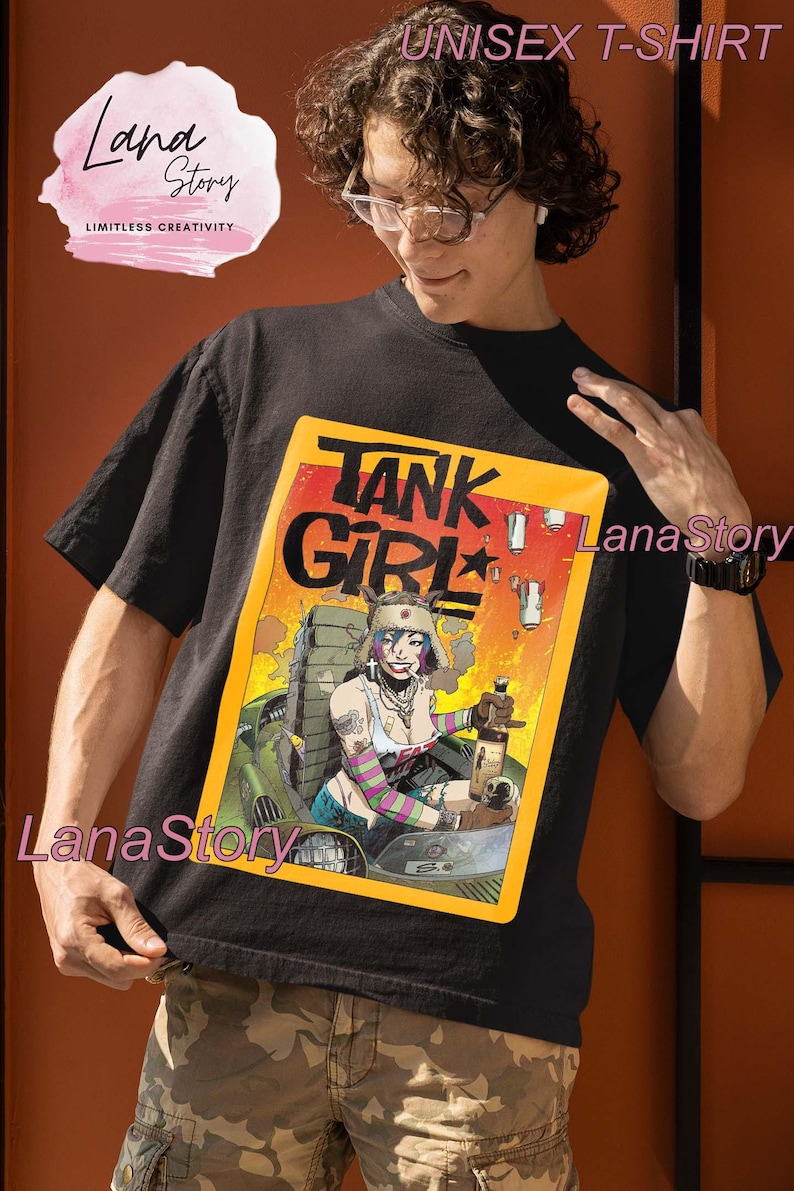 Tank Girl T-shirt, Retro Meme Design - Etsy UK