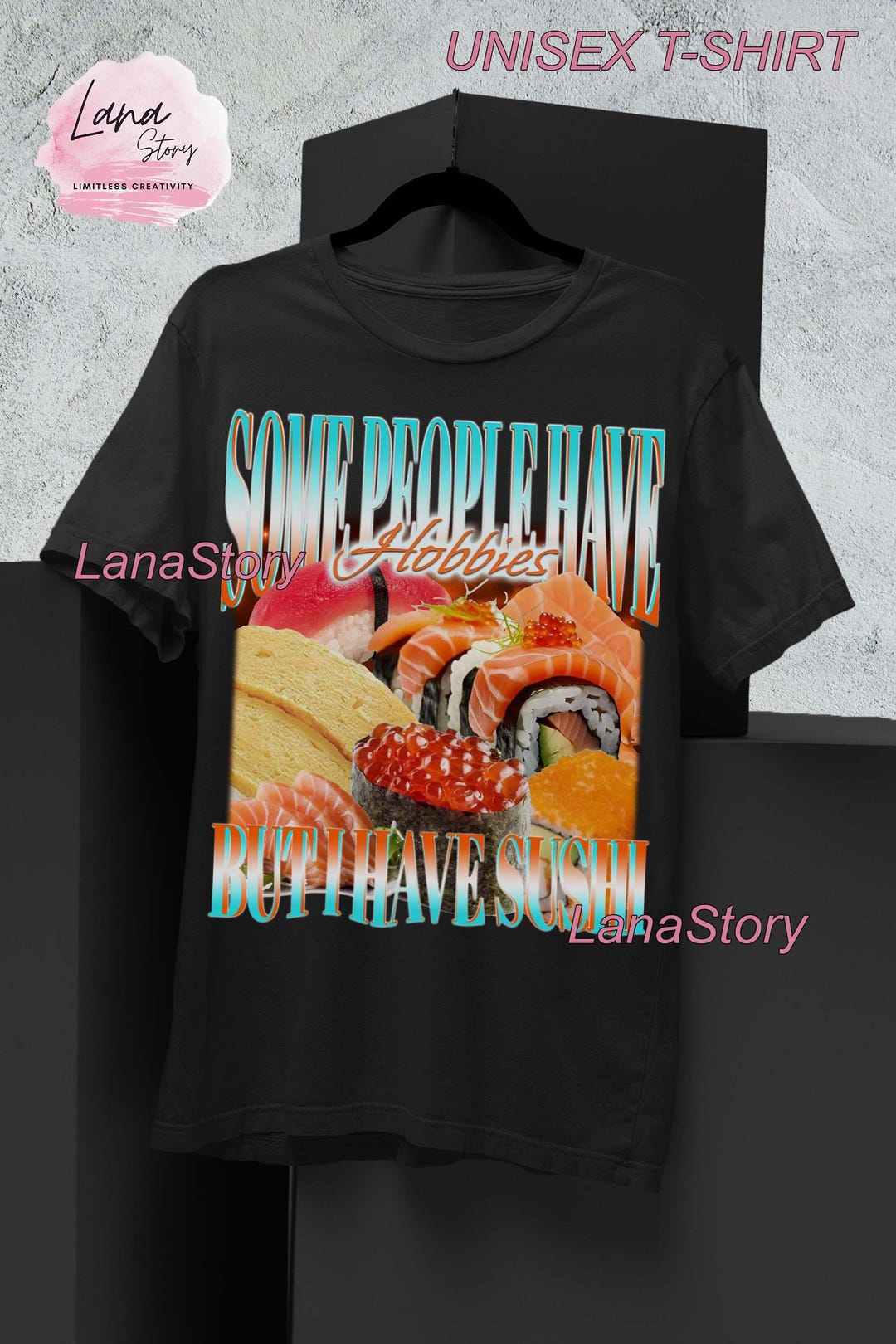 Sushi Meme Shirt, Sushi Funny T-shirt, Retro Street Food Shirt, Sushi ...