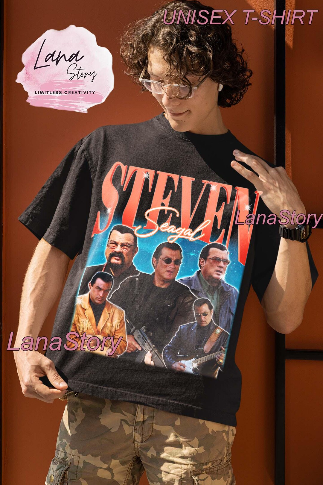 Steven Seagal Retro Graphic T-shirt - Etsy