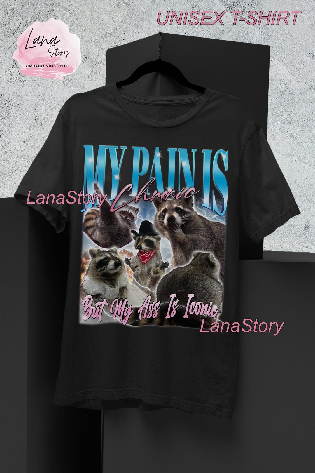 Funny Raccoon Meme T-shirt, Retro Y2k Animal Pun Tee - Etsy