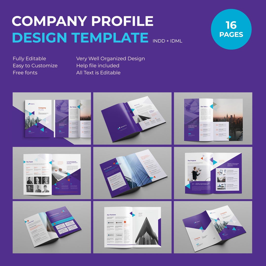 Clean & Elegant Company Profile Template for Businesses | Easy-to-edit ...