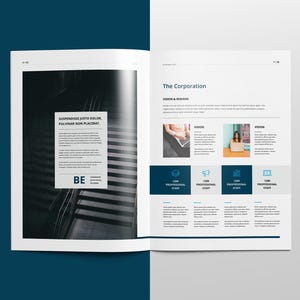 Clean & Elegant Annual Report Template for Businesses | Easy-to-edit ...