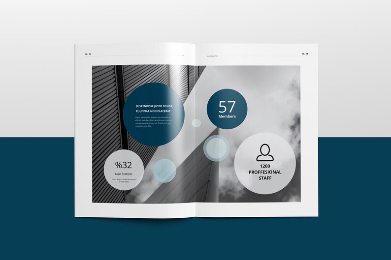 Clean & Elegant Annual Report Template for Businesses | Easy-to-edit ...