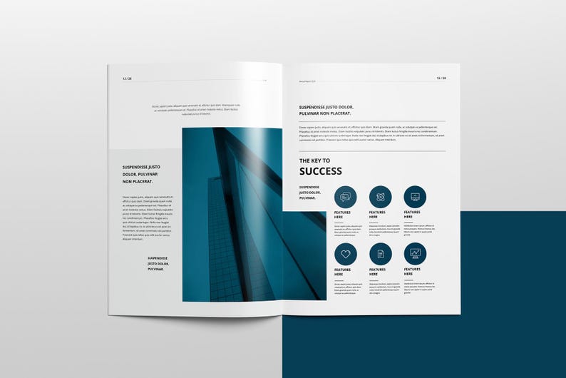 Clean & Elegant Annual Report Template for Businesses | Easy-to-edit ...