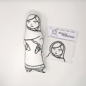 MALALA YOUSAFZAI Doll - Screen Printed Fabric Idol, Icon, Activist ...