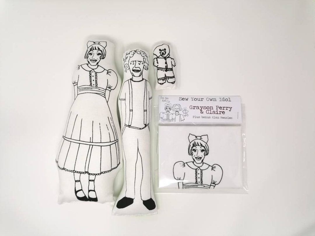 GRAYSON PERRY/CLAIRE Sew Your Own Doll Kit, Graysons Art Club, Ceramics ...