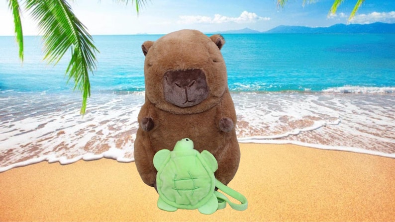 Capybara Plush, Capybara Plushie, Cute Capybara, Stuffed Capybara ...