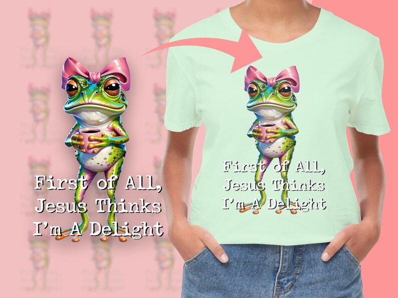 First of All Jesus Thinks Im A Delight Coffee Meme Png, Funny Frog Png ...
